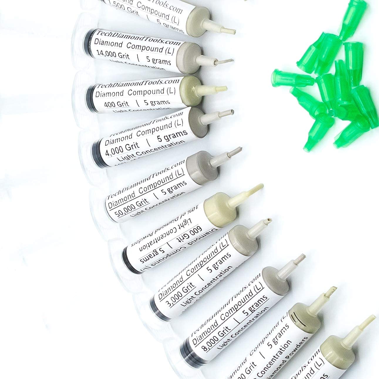 Diamond Paste Set of 10 Syringes X 5 Grams (L), Polishing Lapping ...