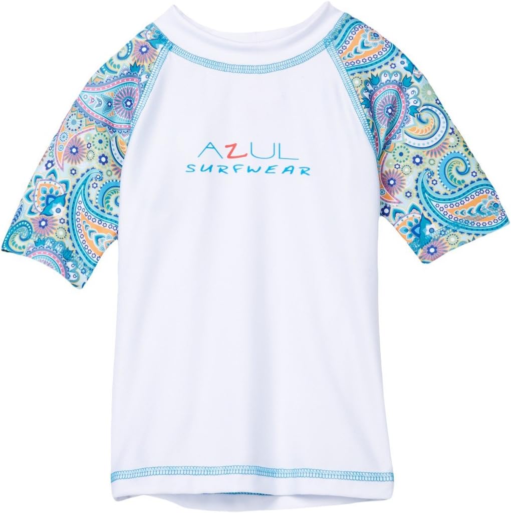 Amazon.com: Azul Swimwear Jasmine Rash Guard - Aqua: Clothing, Shoes ...