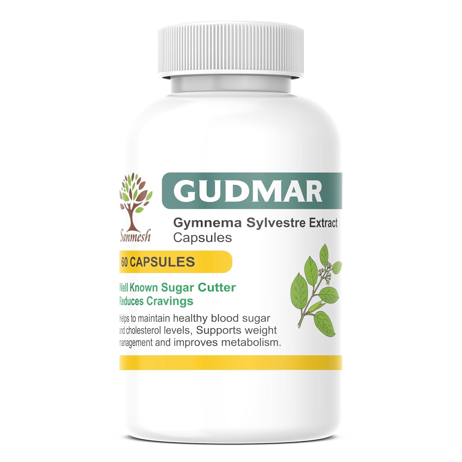 Sanmesh Ayurvedic's "Gudmar" (Gymnema Sylvestre Extract) Capsules For ...