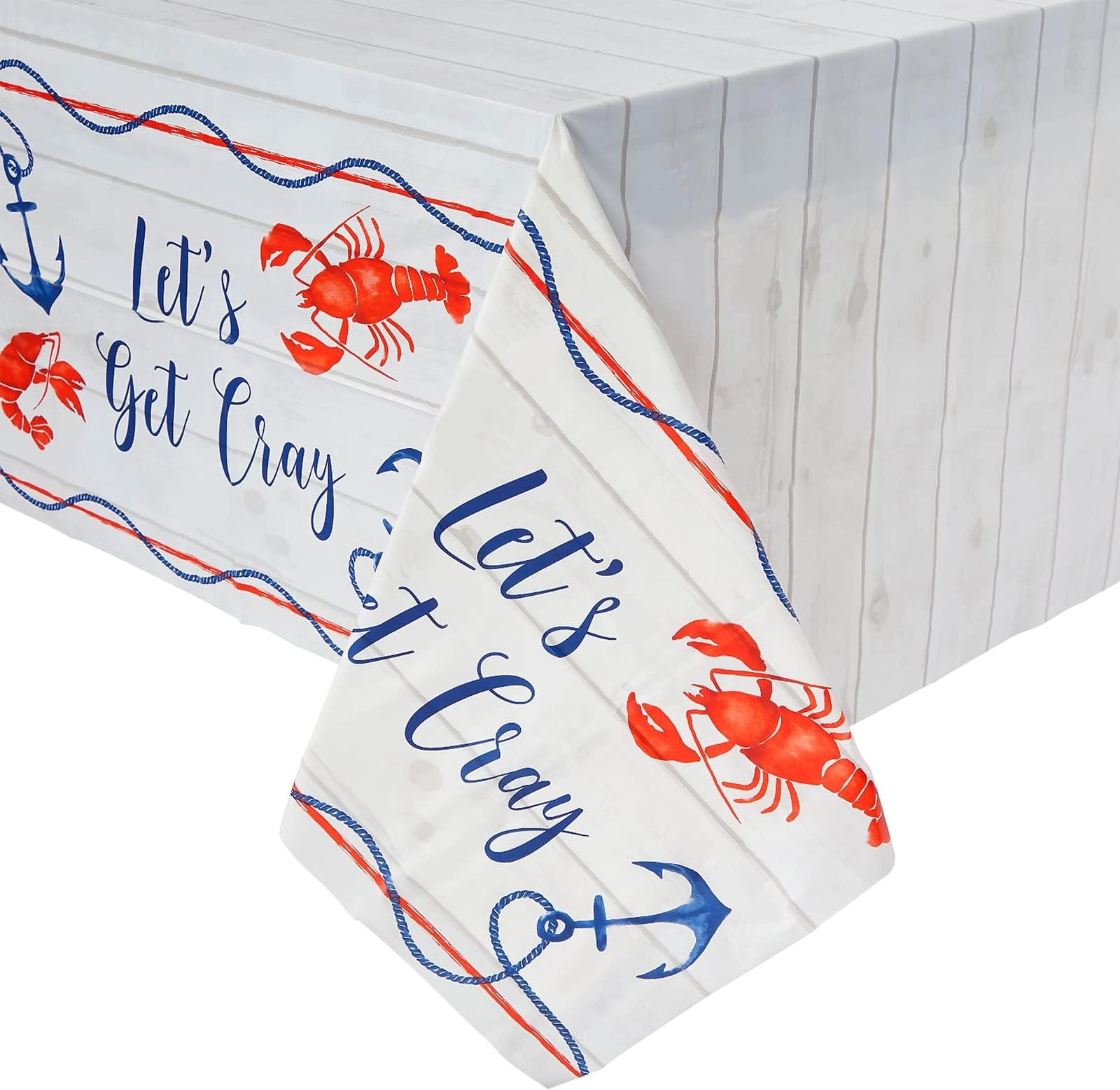 Amazon.com: PHOGARY Crawfish Boil Party Supplies Lobster Tablecloth ...