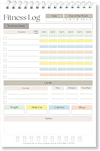 Amazon.com: Workout Journal for Men & Women - Fitness Log Book ...