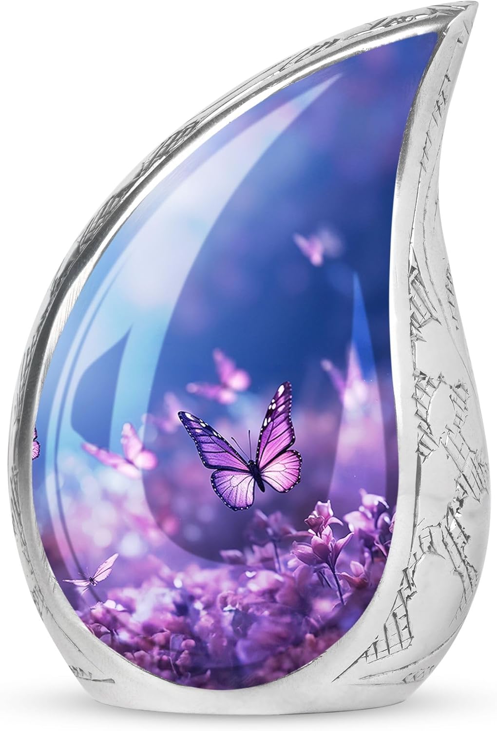 Large Purple Butterfly Urns for Human Ashes Adult Male & Female ...