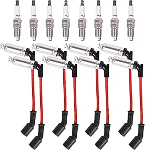 Amazon.com: E-Shin 48322 Spark Plug Wires and Iridium Spark Plugs 41-110 Compatible with Chevy ...
