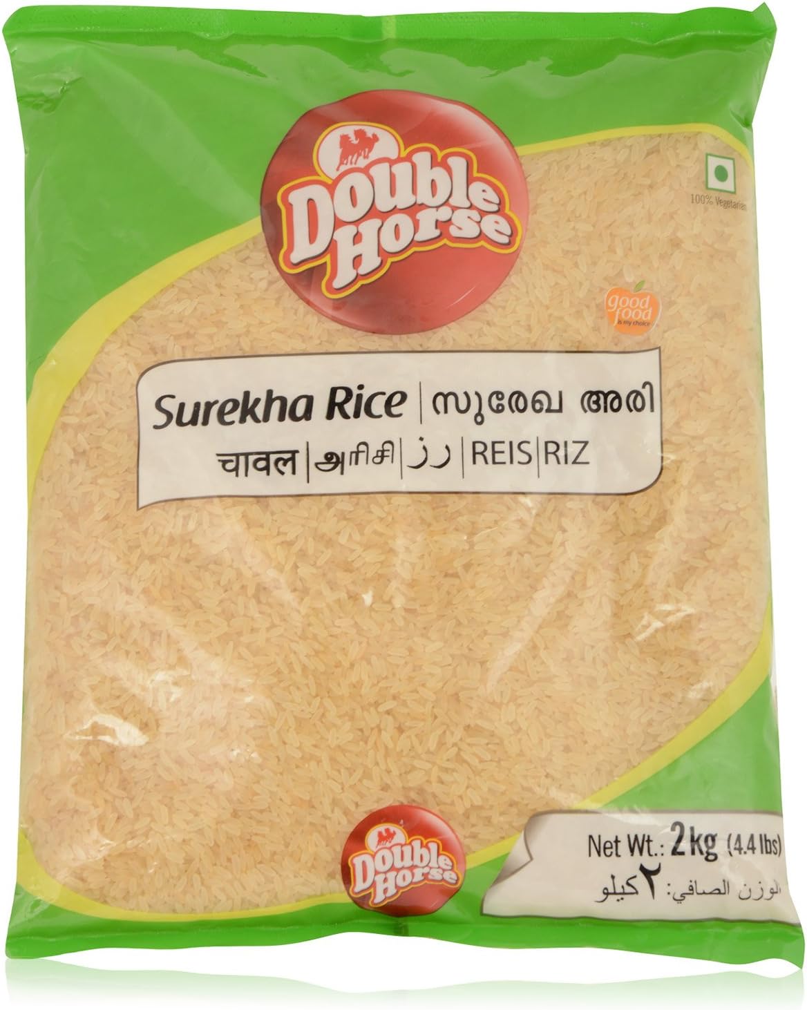 Double Horse Surekha Rice 2kg : Amazon.ae: Grocery