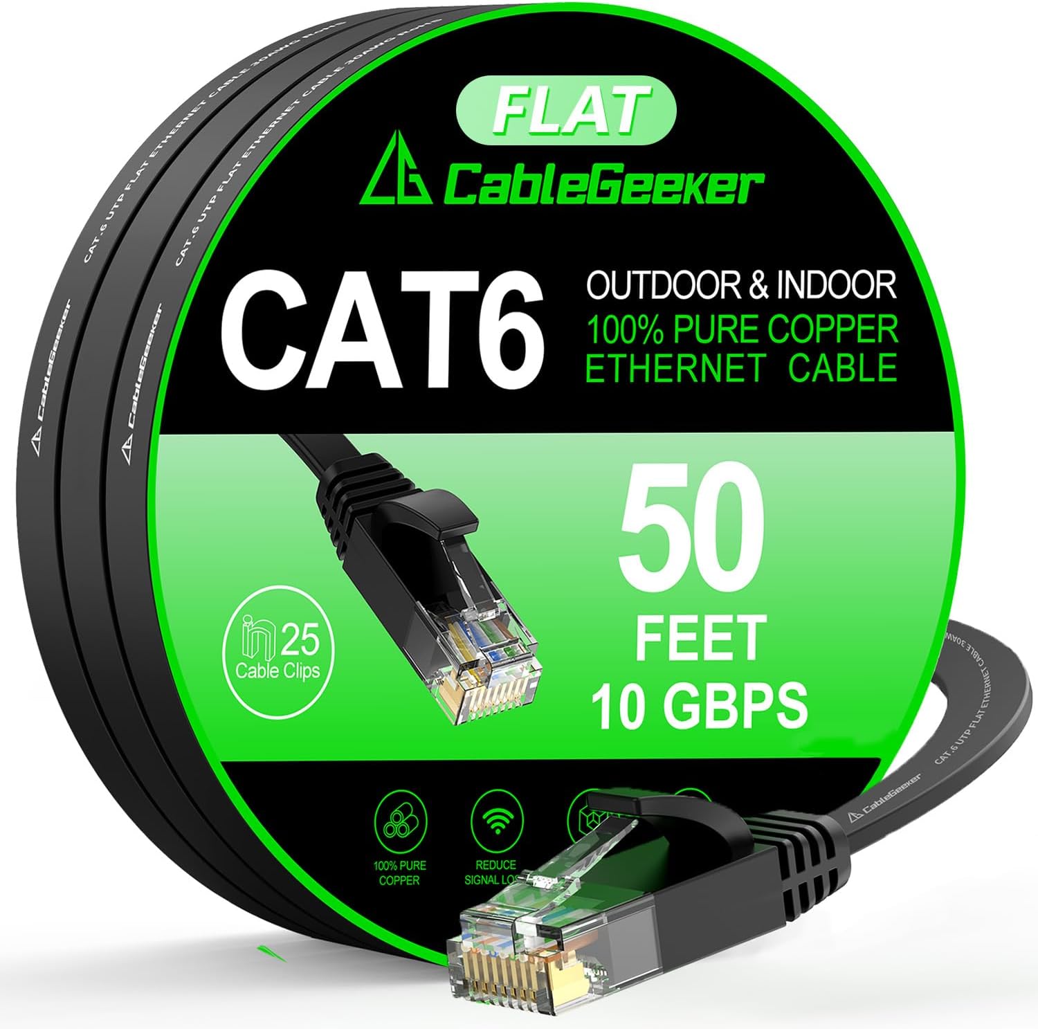 Amazon.com: Mediabridge Cat6 Ethernet Patch Cable (50 Feet) - Soft Flex ...