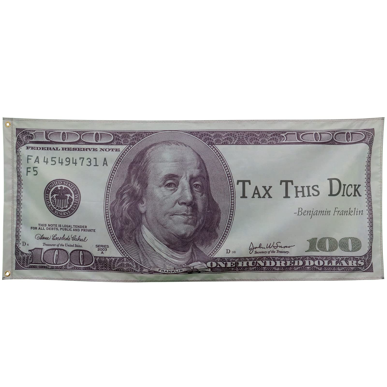 Funny Flag Motivational 100 Dollar Bill Large Life Size Money Flag Flag ...