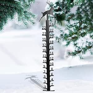 Amazon.com : Snow Gauge Outdoor - 36 Inch Snow Measuring Device, Iron ...