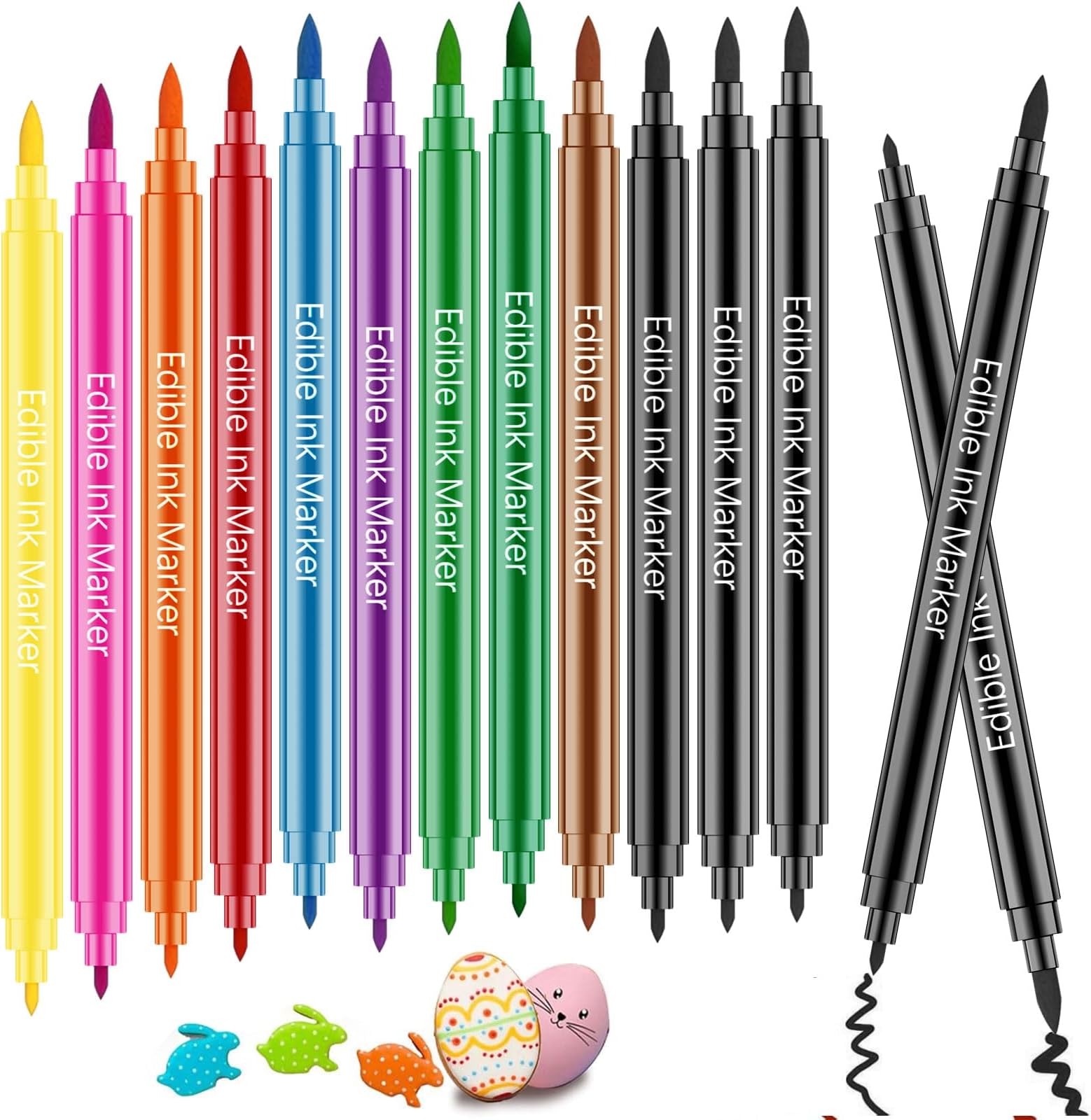 Amazon.com : Edible Markers for Cookie Decorating- 12PCS Edible Marker ...
