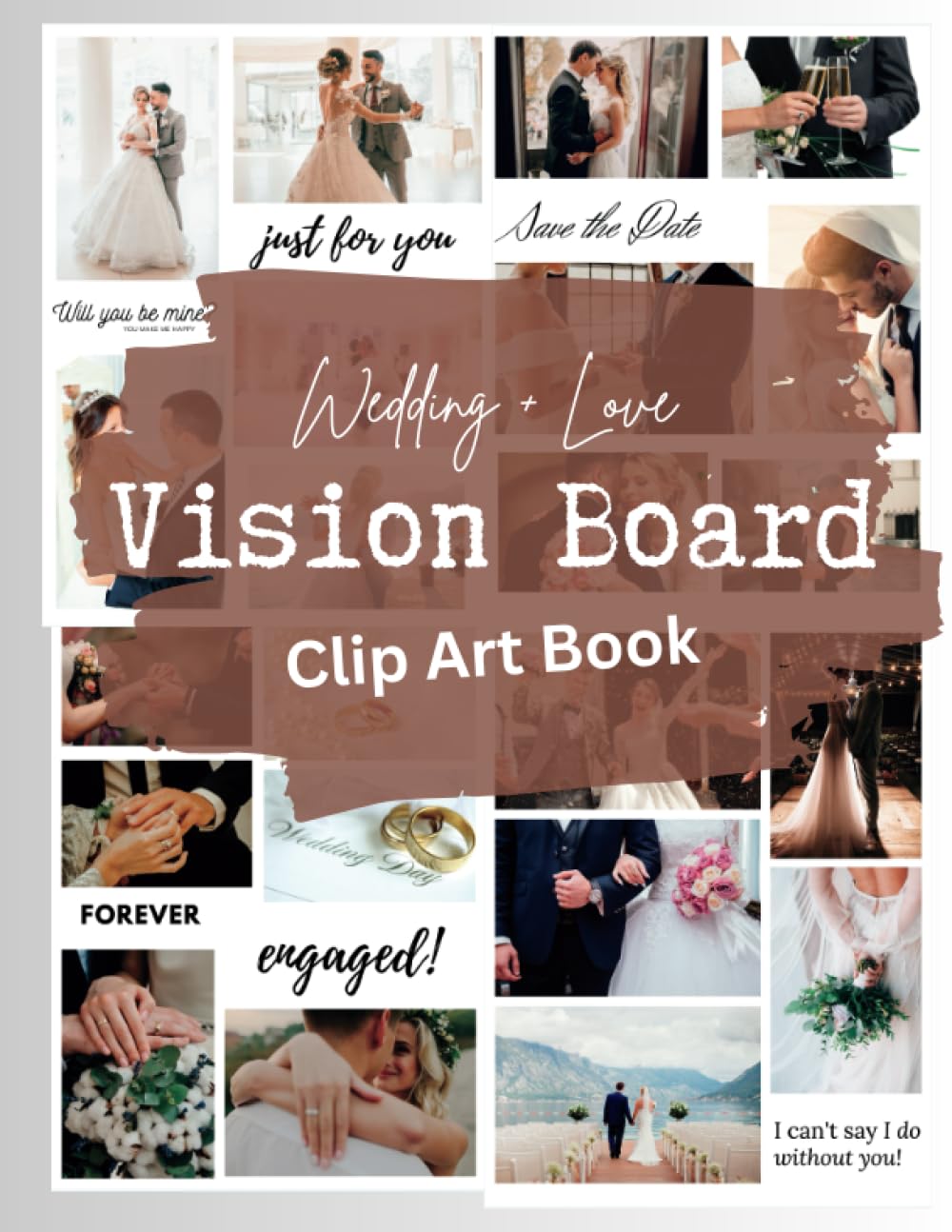 Wedding Vision Board Clip Art Book: Perfect for creating Wedding Vision ...