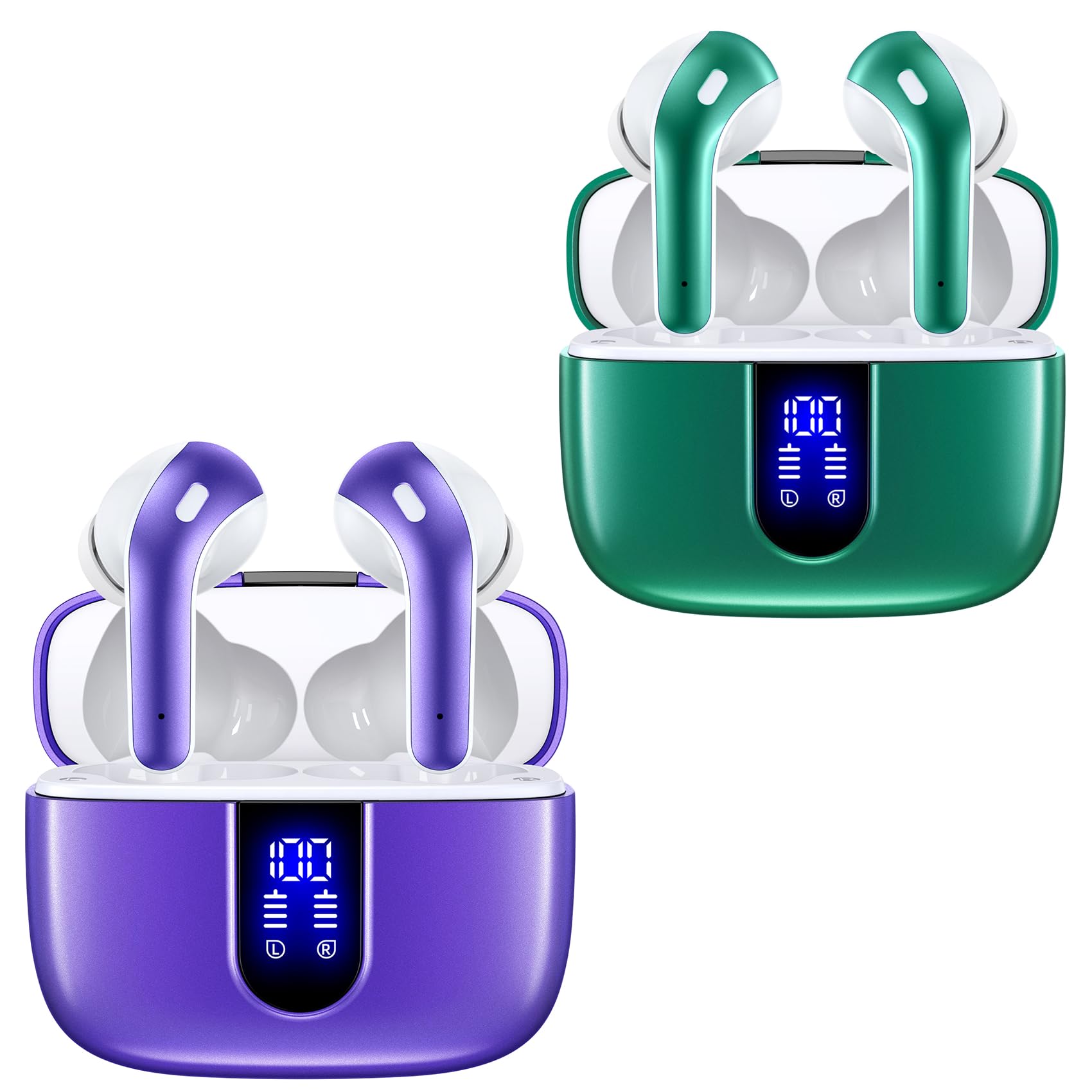 Amazon.com: TAGRY 2 Sets X08 Forest Green and Phantom Purple Bluetooth ...
