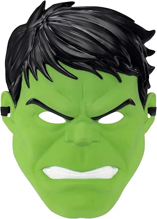Amazon.com: Jazwares Marvel Hulk Child - 3D Plastic Mask with Elastic ...