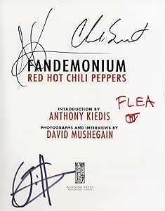 Amazon.com: ROCK BAND Red Hot Chili Peppers autographs, signed book ...