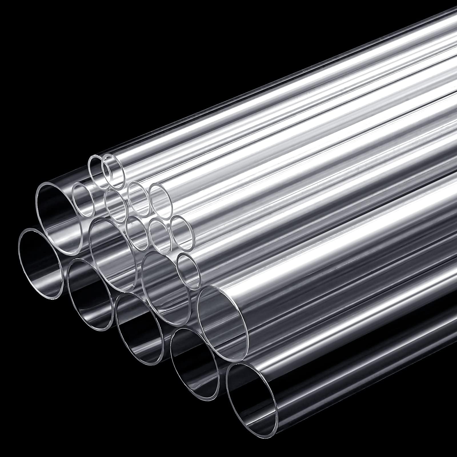 Amazon.com: uxcell Clear Rigid PVC Pipe 19/32"(15mm) ID x 5/8"(16mm) x ...