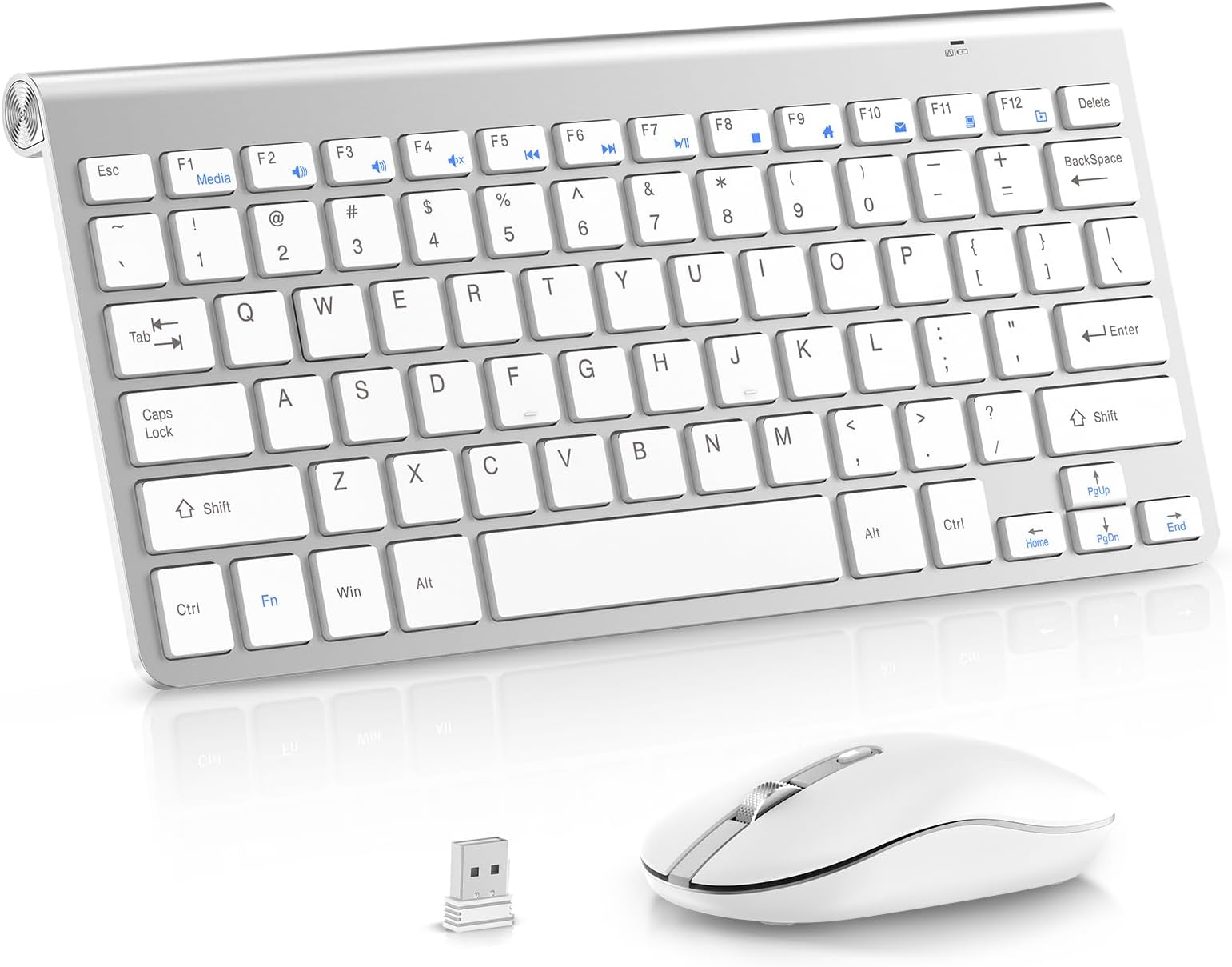 PINKCAT Mini Wireless Keyboard and Mouse Combo, 2.4G Ultra-Thin ...