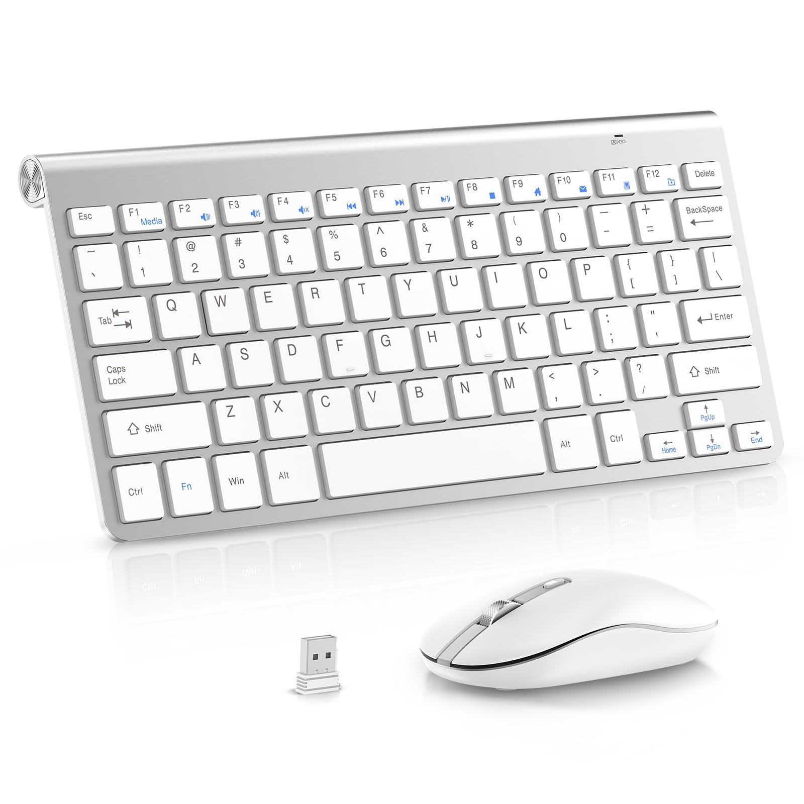 PINKCAT Mini Wireless Keyboard and Mouse Combo, 2.4G Ultra-Thin ...