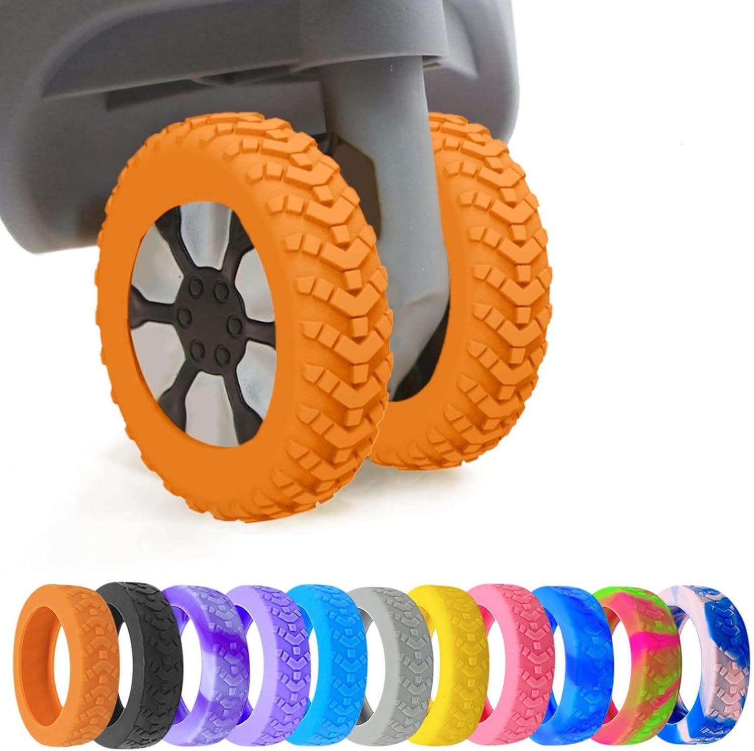 Amazon.com | 8Pcs Luggage Compartment Wheel Protection Cover, Luggage ...