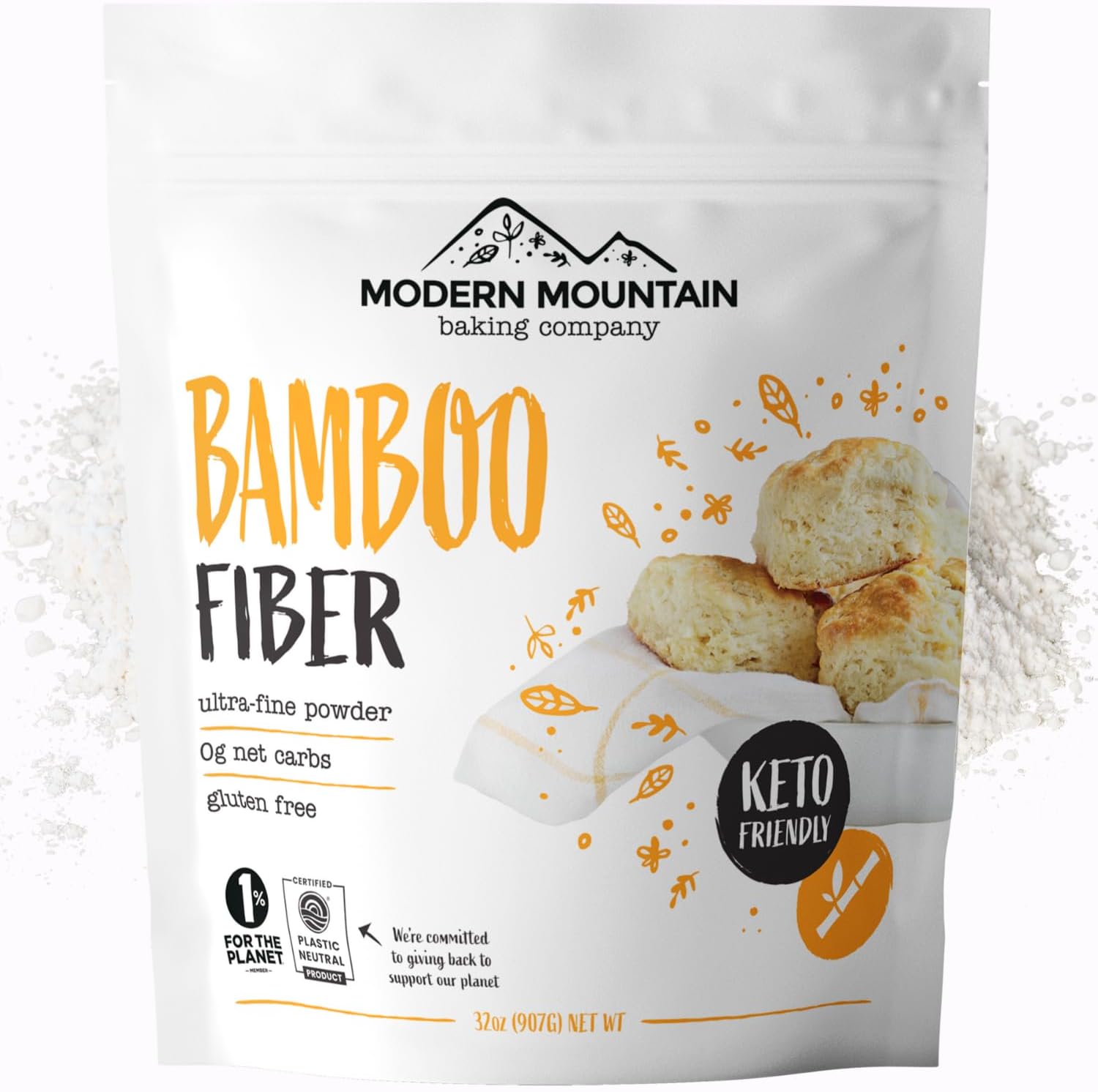 Amazon.com : Bamboo Fiber 2.2lb 1000g, Gluten Free, Non GMO, Keto Flour ...