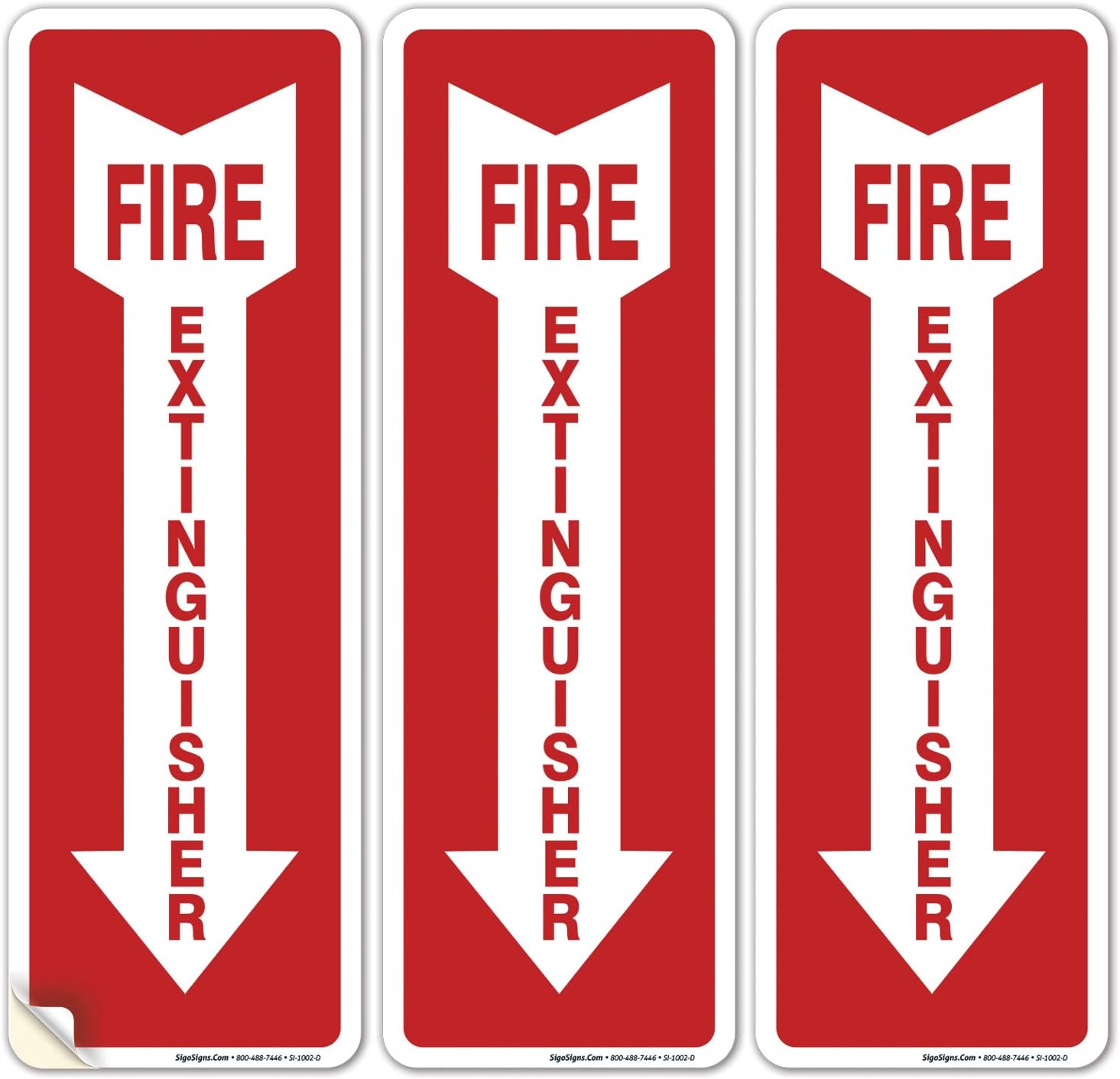 Amazon.com: Fire Extinguisher Sign, Fire Extinguisher Sticker, Glow In ...