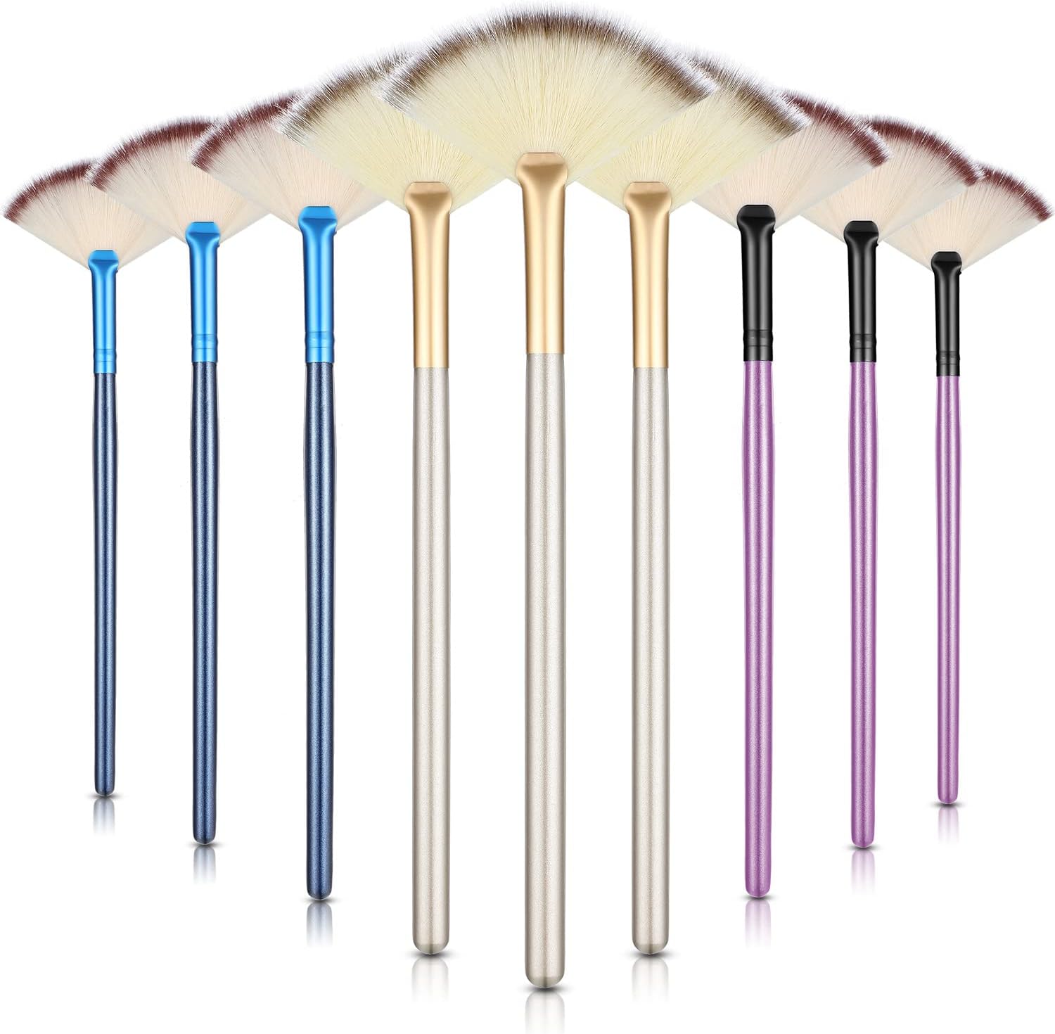 Amazon.com: 9 Pieces Facial Brushes Fan Mask Brushes, Soft Facial ...
