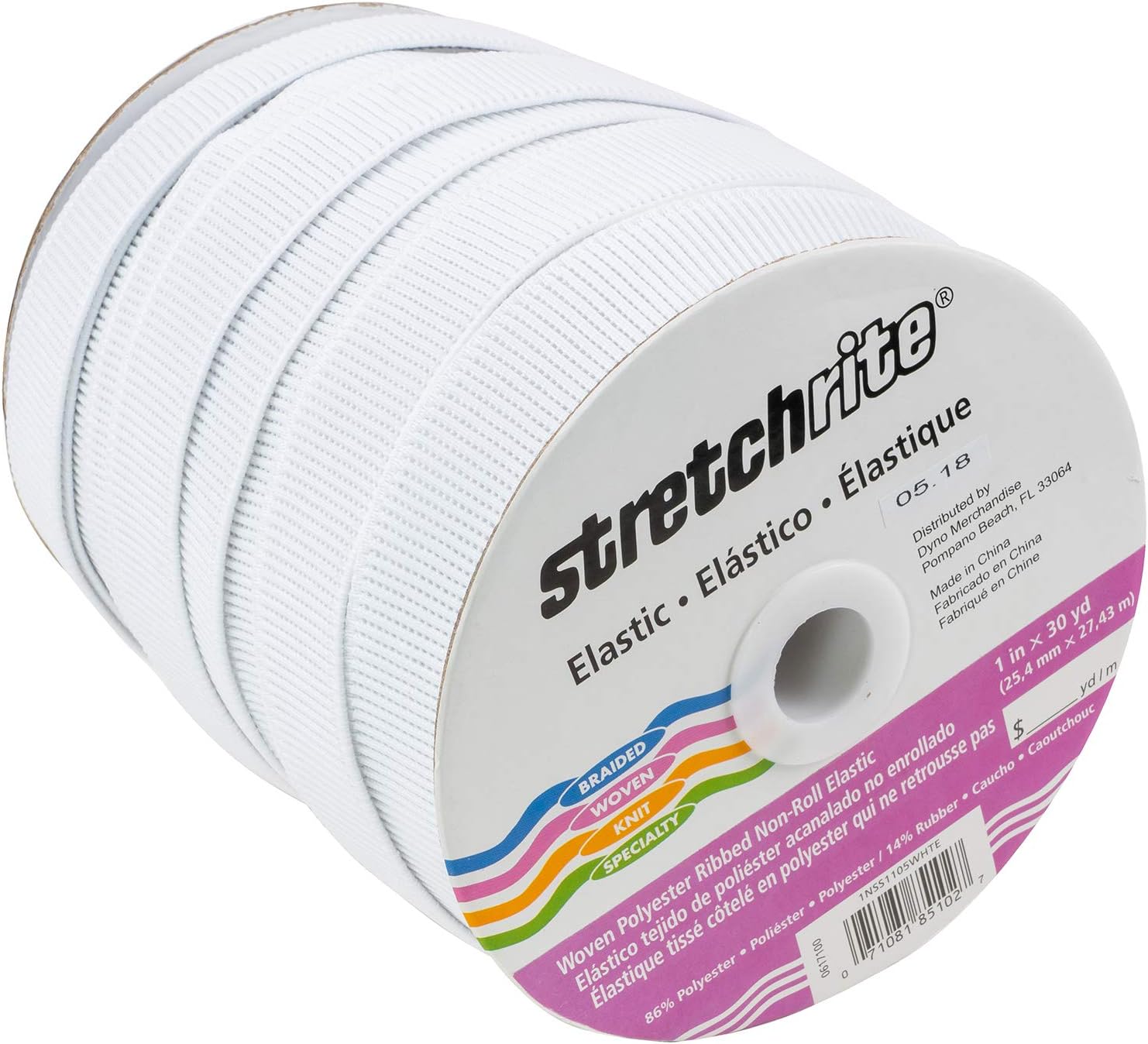 Amazon.com: Stretchrite 1NSS1105WHTE Stretchrite 1-Inch by 30-Yard ...