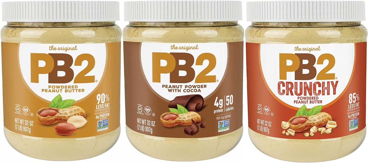 Amazon.com : PB2 Bundle of Original PB2, Cocoa PB2 and Crunchy PB2-32 ...