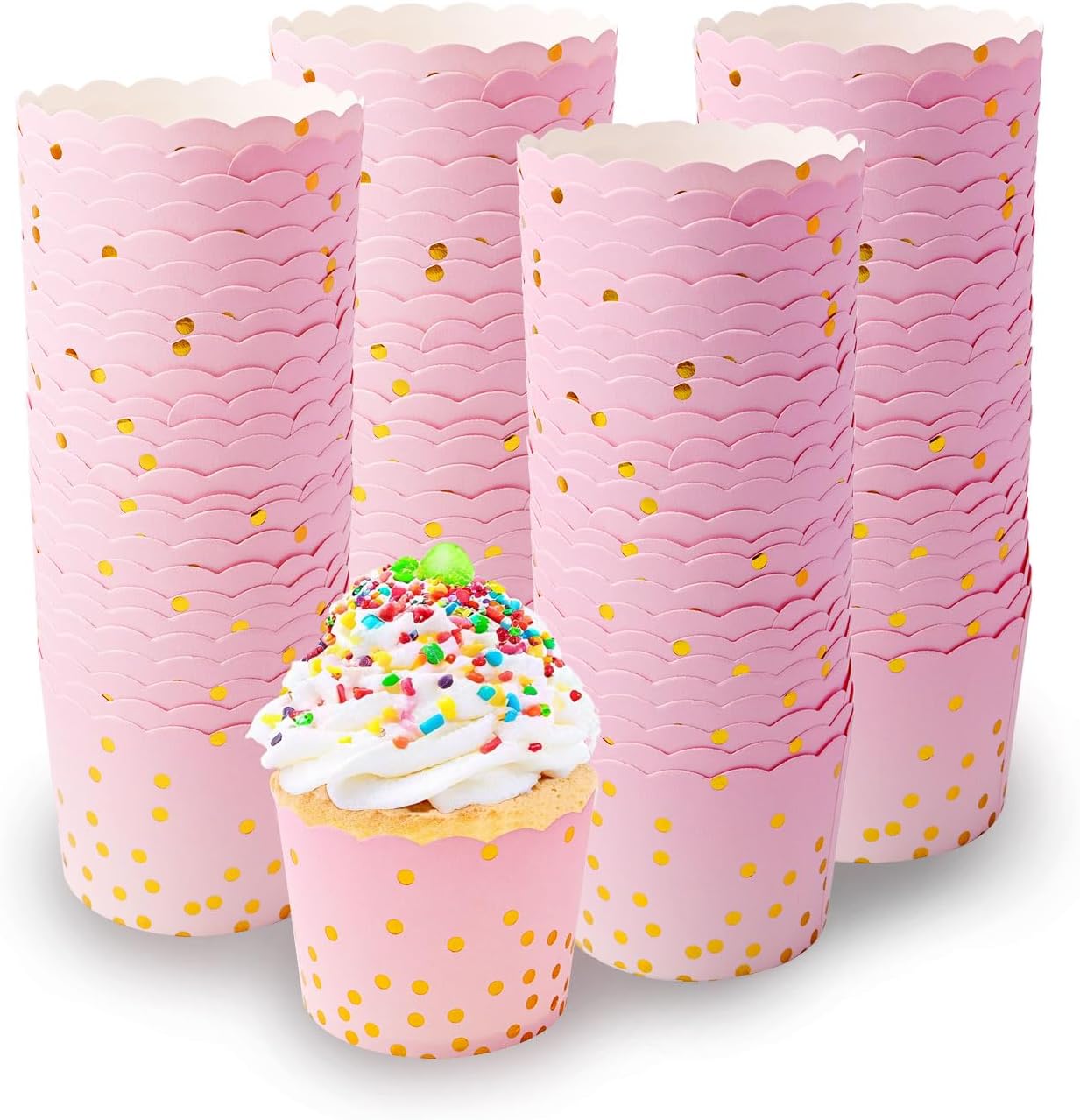 100 stuks muffinvormpjes, papier, mini muffin, papieren vormpjes ...