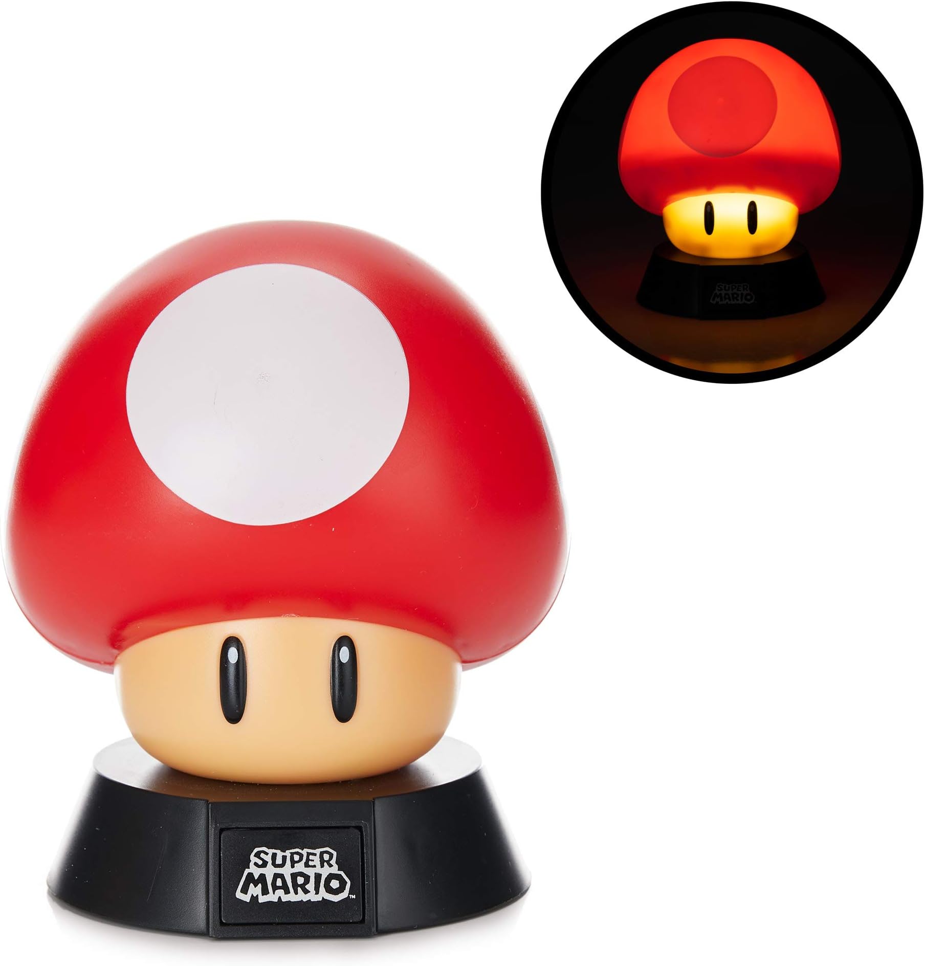 Paladone Super Mario Bros. Mushroom 3D Night Light - Decorative Lamp ...