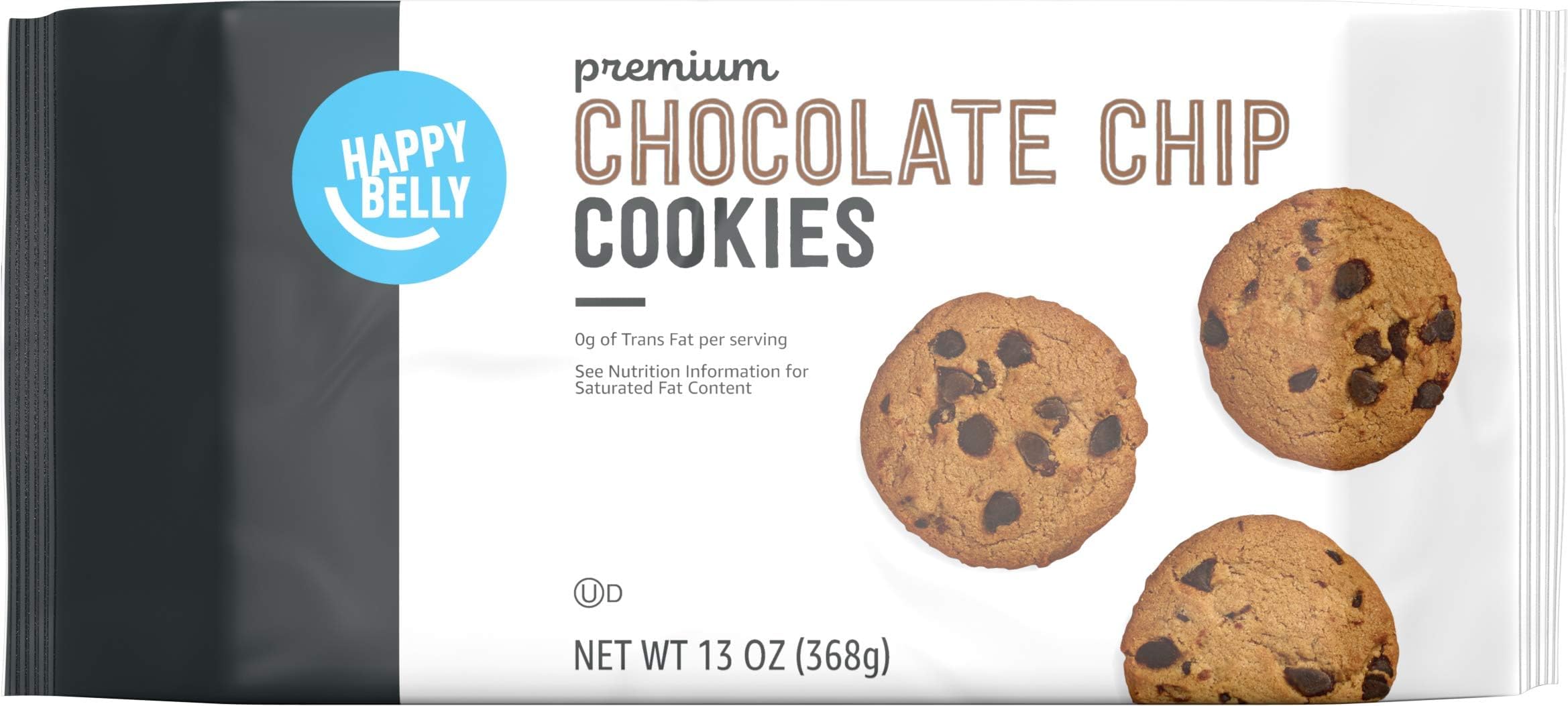 Amazon.com: Amazon Brand - Happy Belly Premium Chocolate Chip Cookies ...