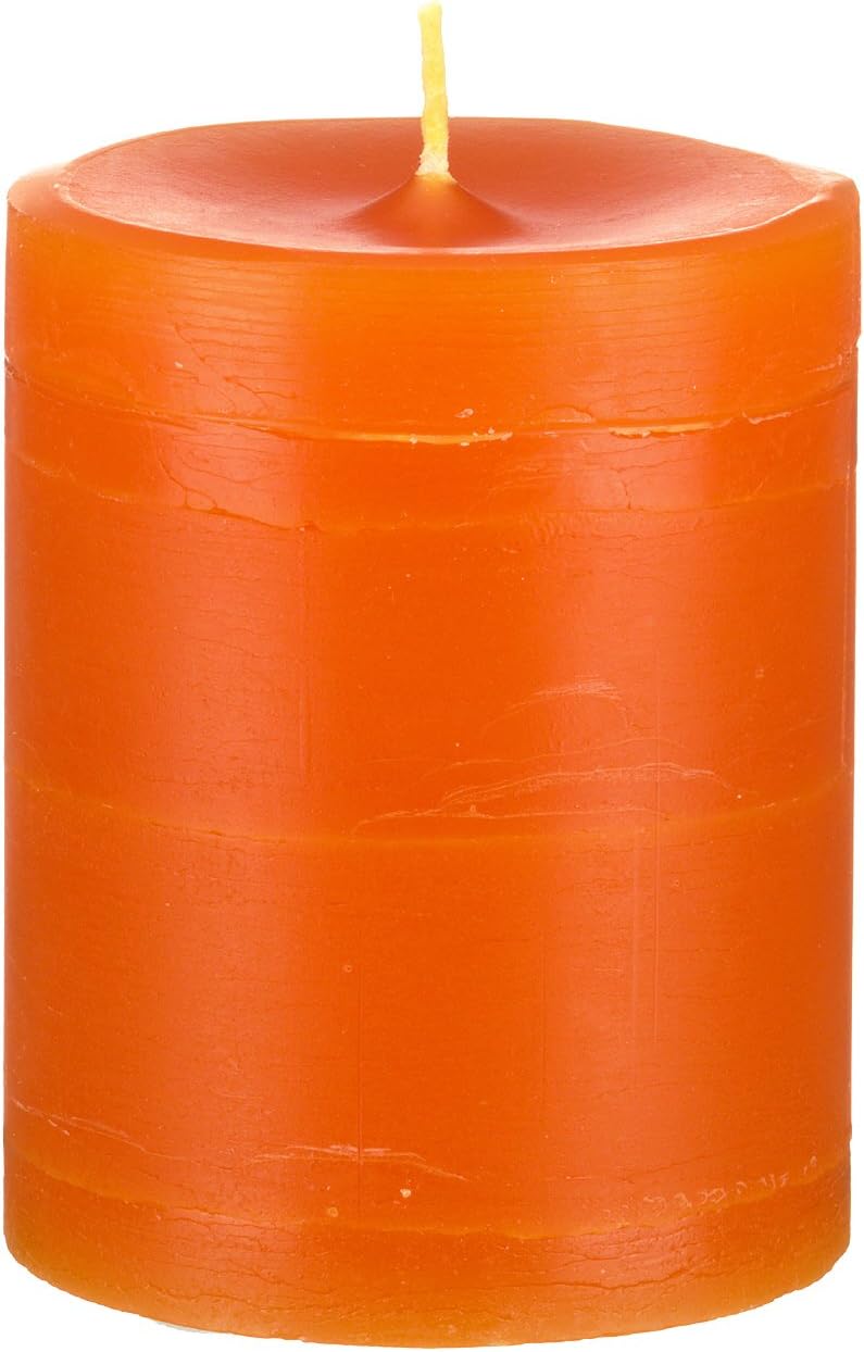 Amazon.com: Rustic solid colored pillar candle in champagne 100 x 200 ...