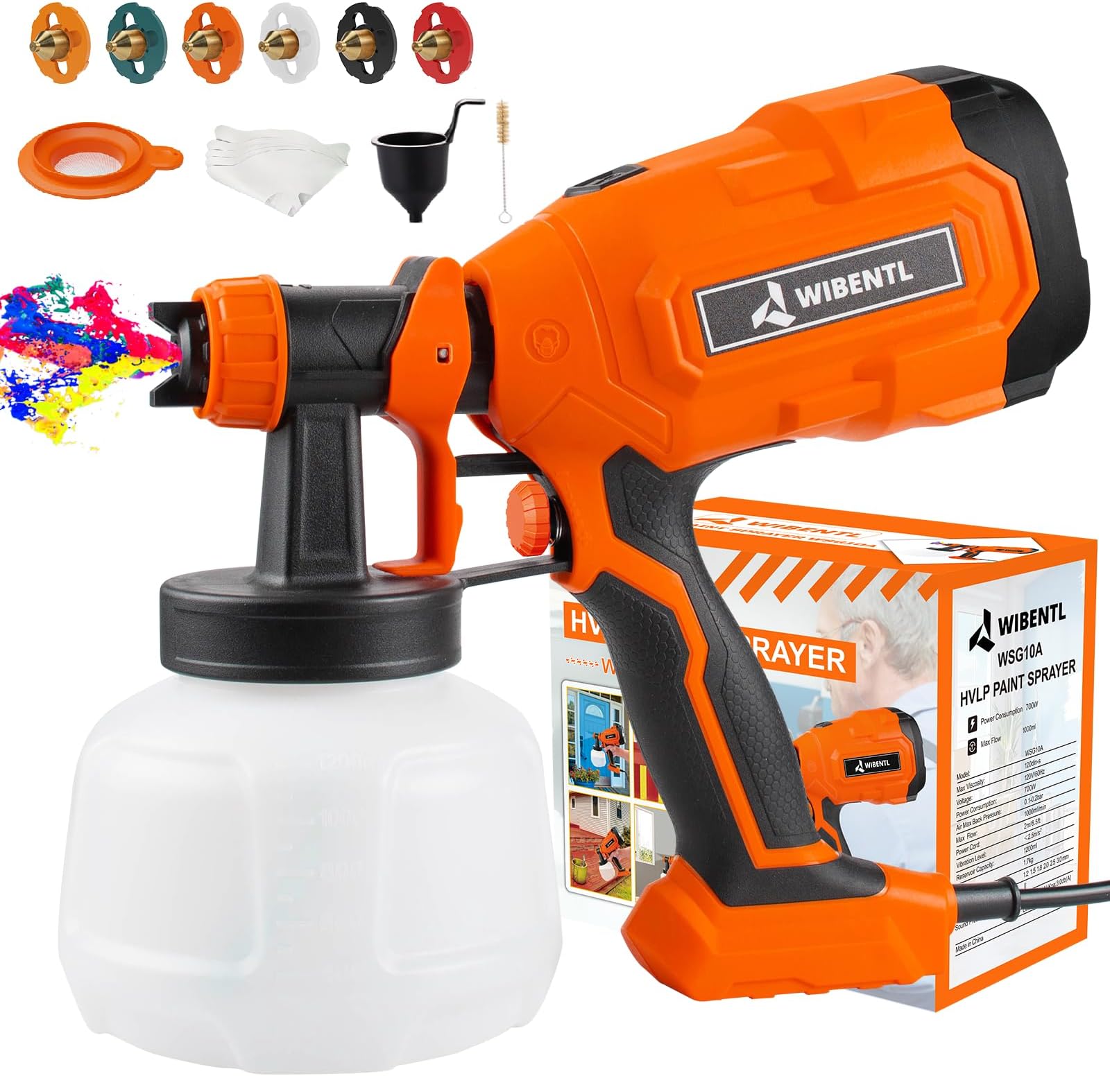 Wagner Spraytech 0529033 Home Décor HVLP Paint Sprayer, Chalk Paint ...