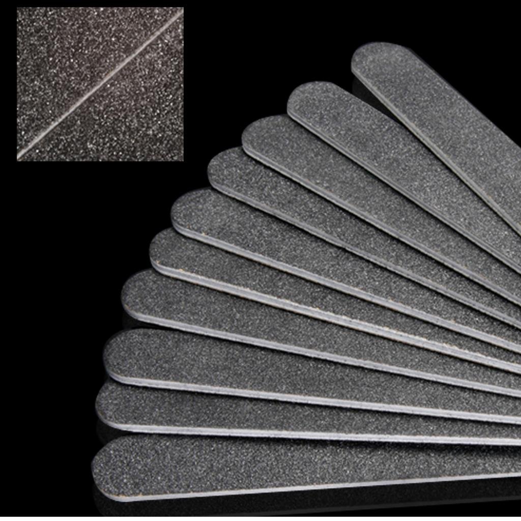 Amazon.com : Set of 50 Black Nail Files Straight Sanding Manicure ...