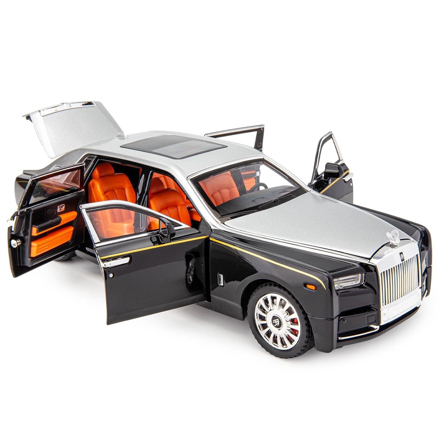 1/18 Rolls-Royce Phantom Model Car,Zinc Alloy Pull Back Toy Diecast Toy ...