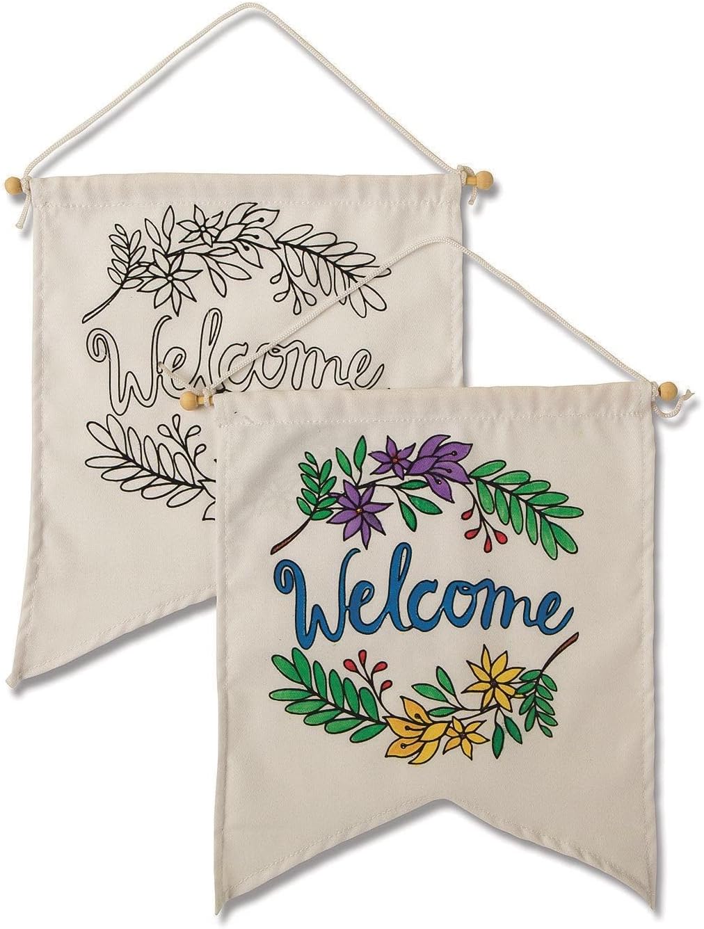 Amazon.com: Velvet Art Welcome Banner (Pack of 12) : Toys & Games