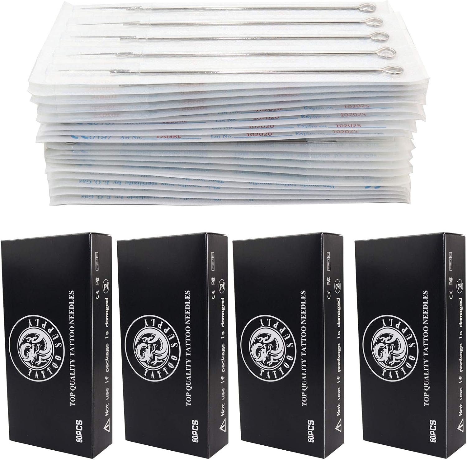 Audersigt Mixed Size Tattoo Needles #12 Standard Liner & Round Shader ...