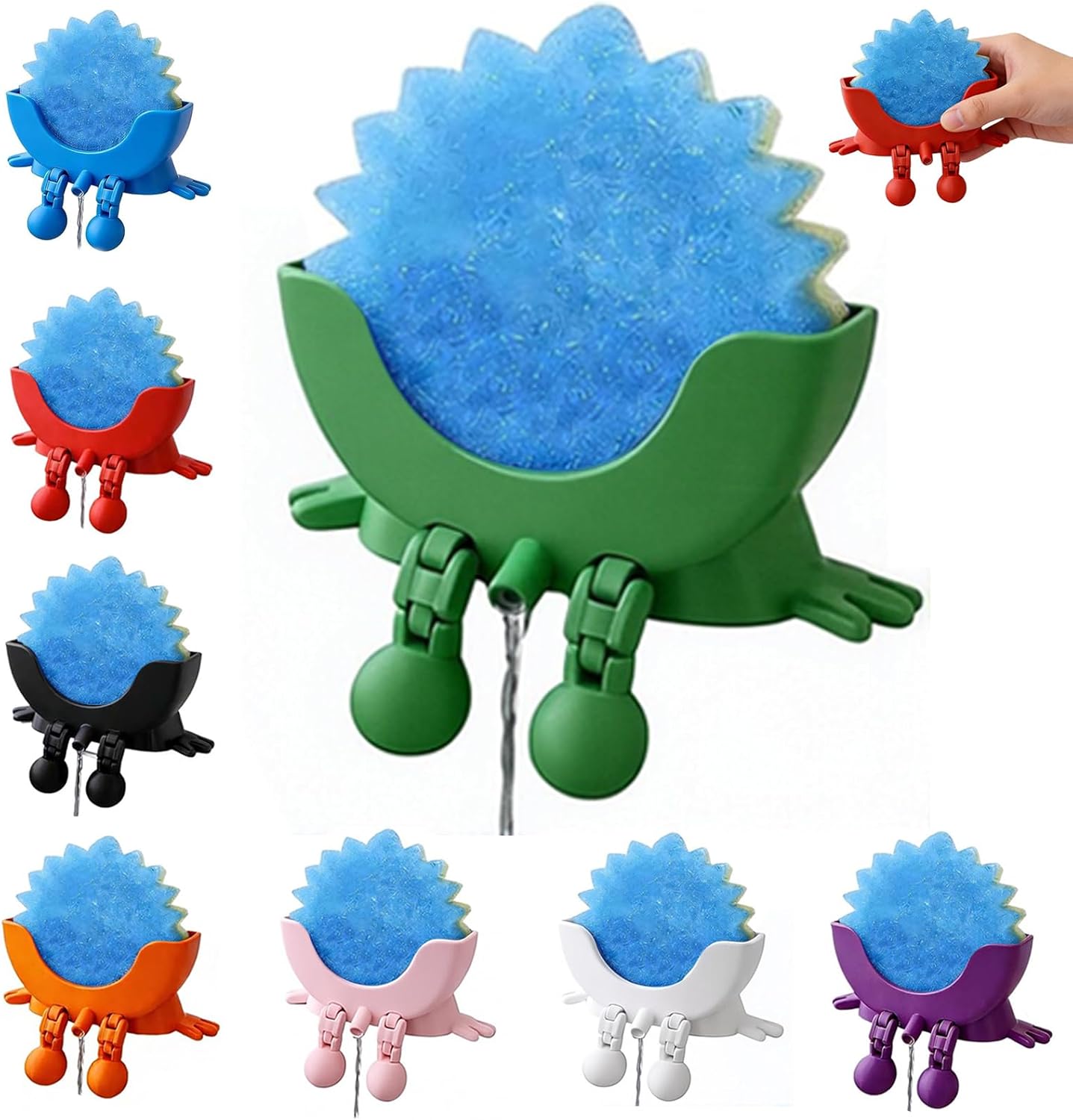 Amazon.com: TORVINIS Cute Hanging Sponge Holder with Drainage, Peeing ...