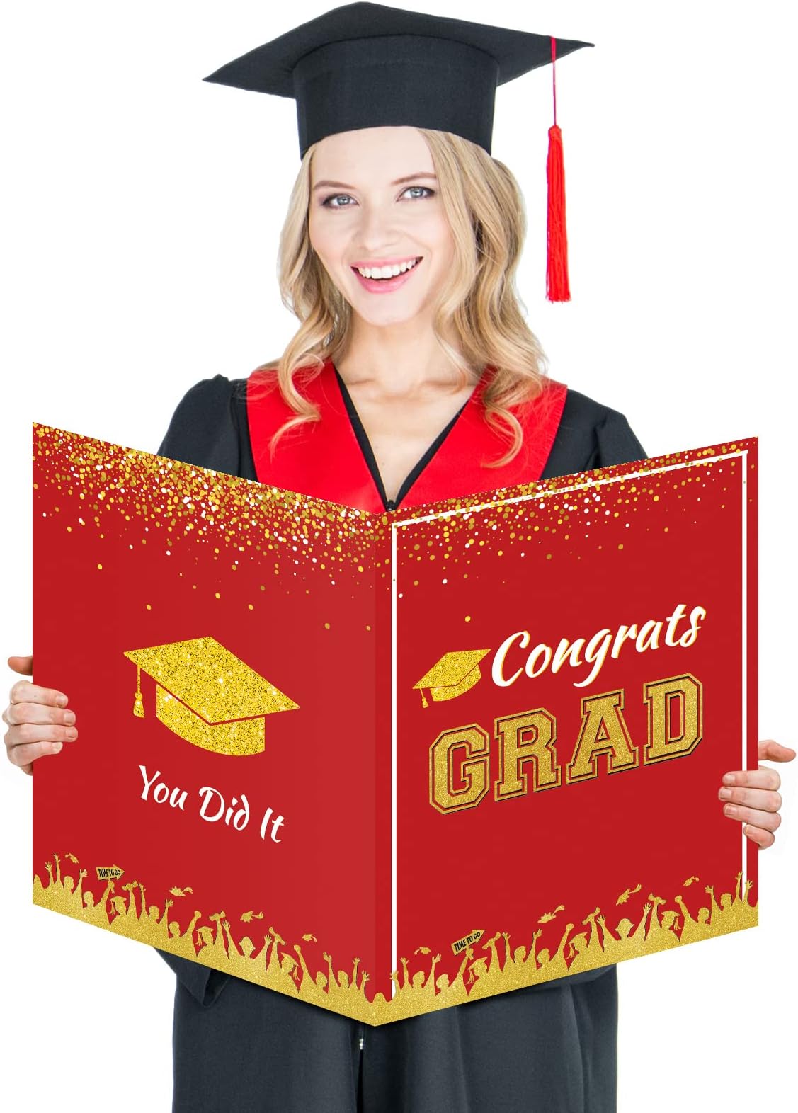 Amazon.com : Roowest Jumbo Graduation Card Graduation Guest Book 2024 ...