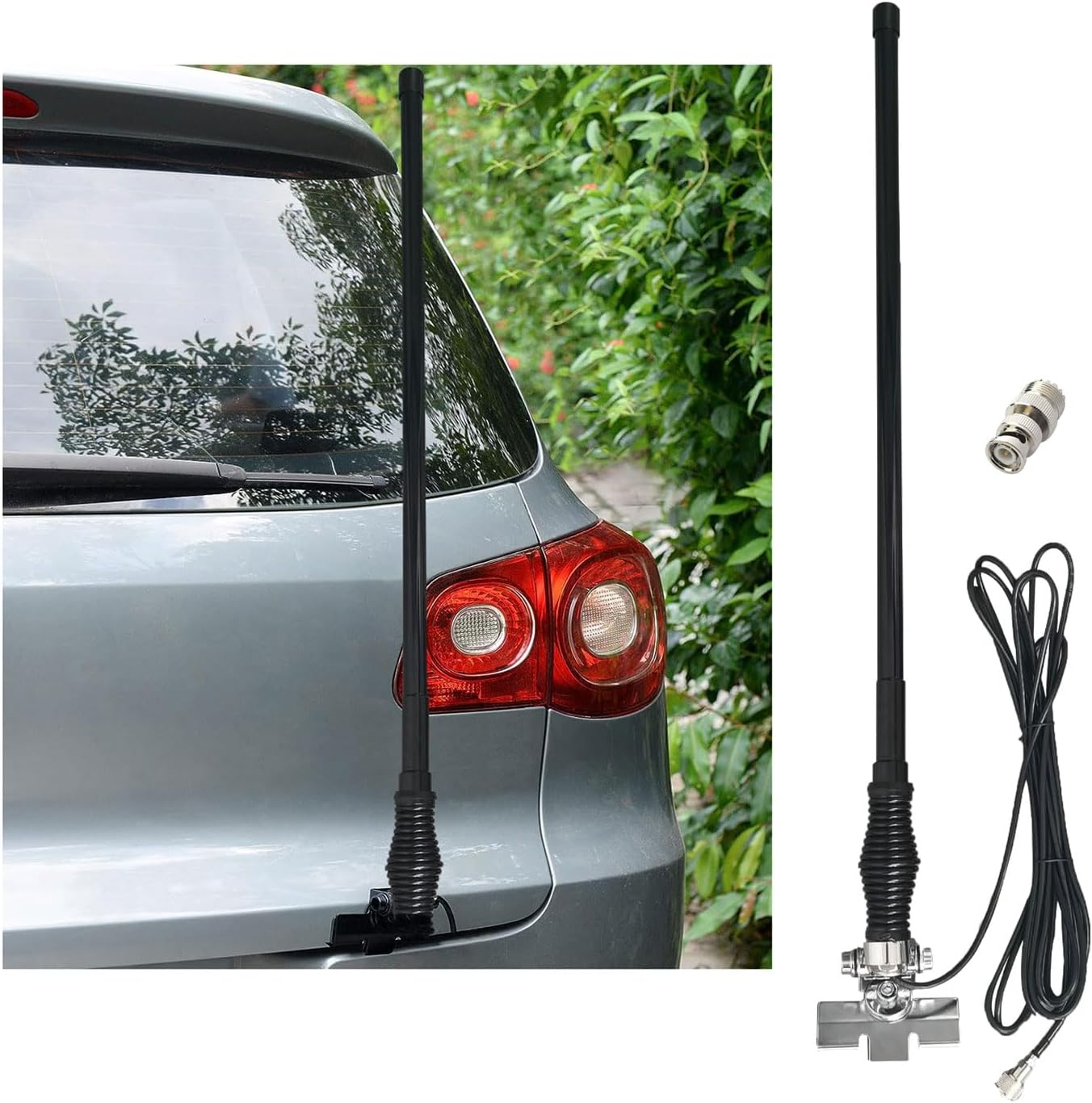 Car Ham Radio Antenna/Dual Band VHF UHF Vehicle GMRS Mobile Aerial for ...