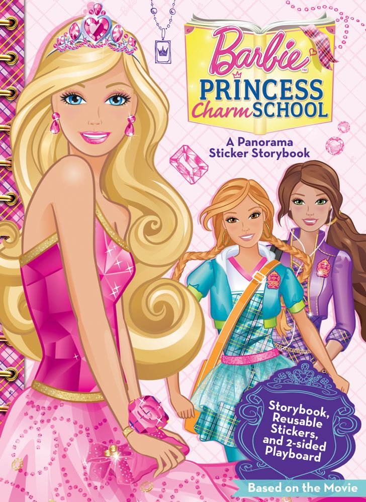 Buy Princess Charm School: A Panorama Sticker Storybook (Barbie (Reader ...