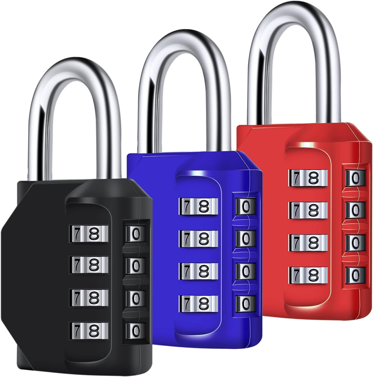 Combination Padlock BeskooHome Locker Lock - [2-Pack] 4 Digit ...