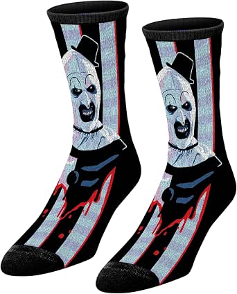 Amazon.com: Terrifier Art the Clown Crew Socks | Horror Movie Slasher ...