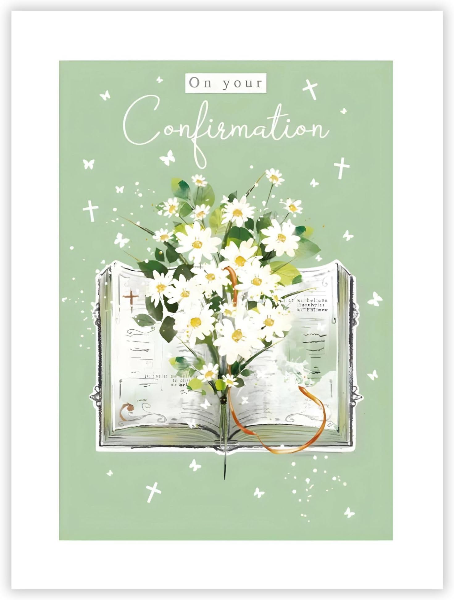 Confirmation Congratulations Card - For Him/Her - Religious Design ...