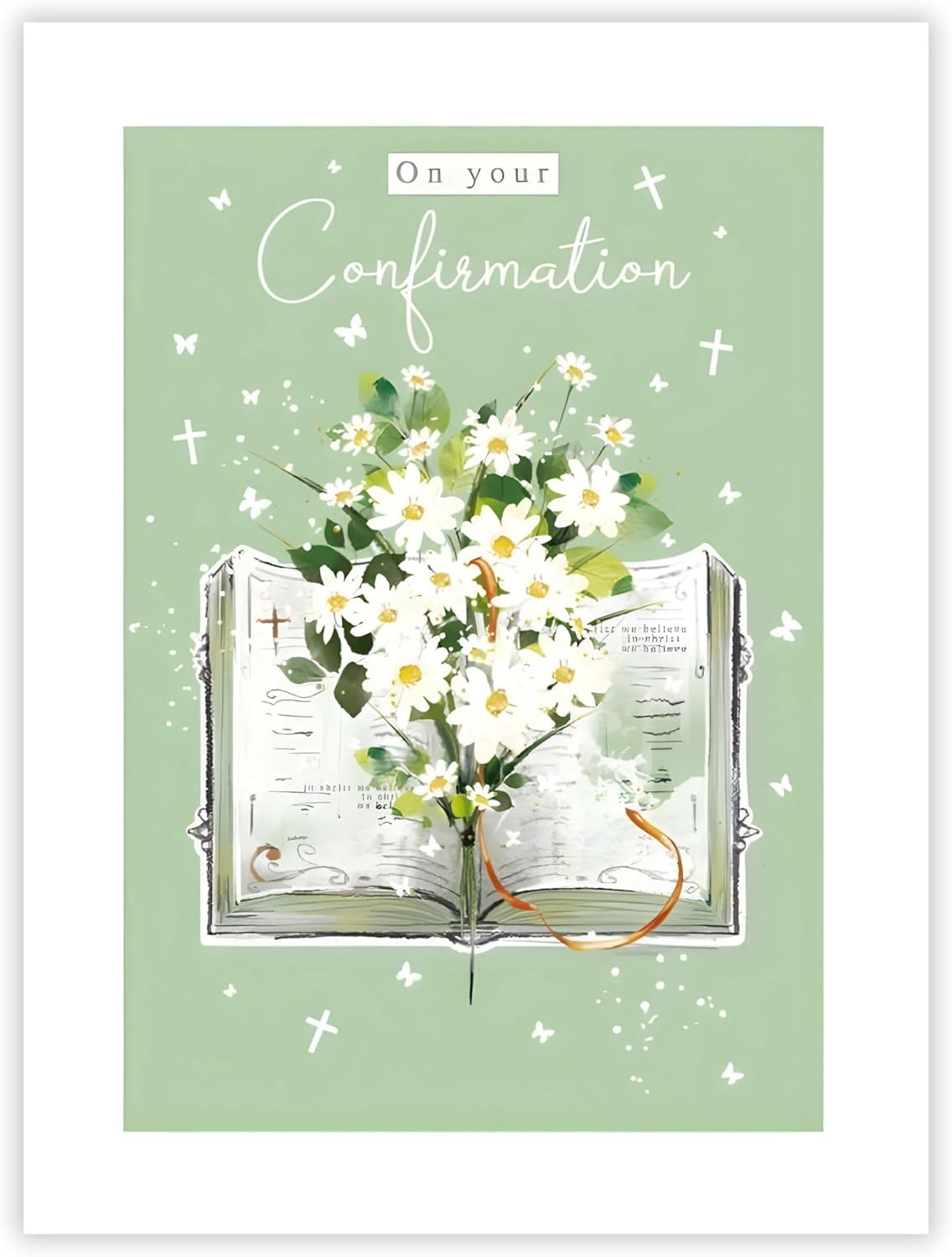 Confirmation Congratulations Card - For Him/Her - Religious Design ...