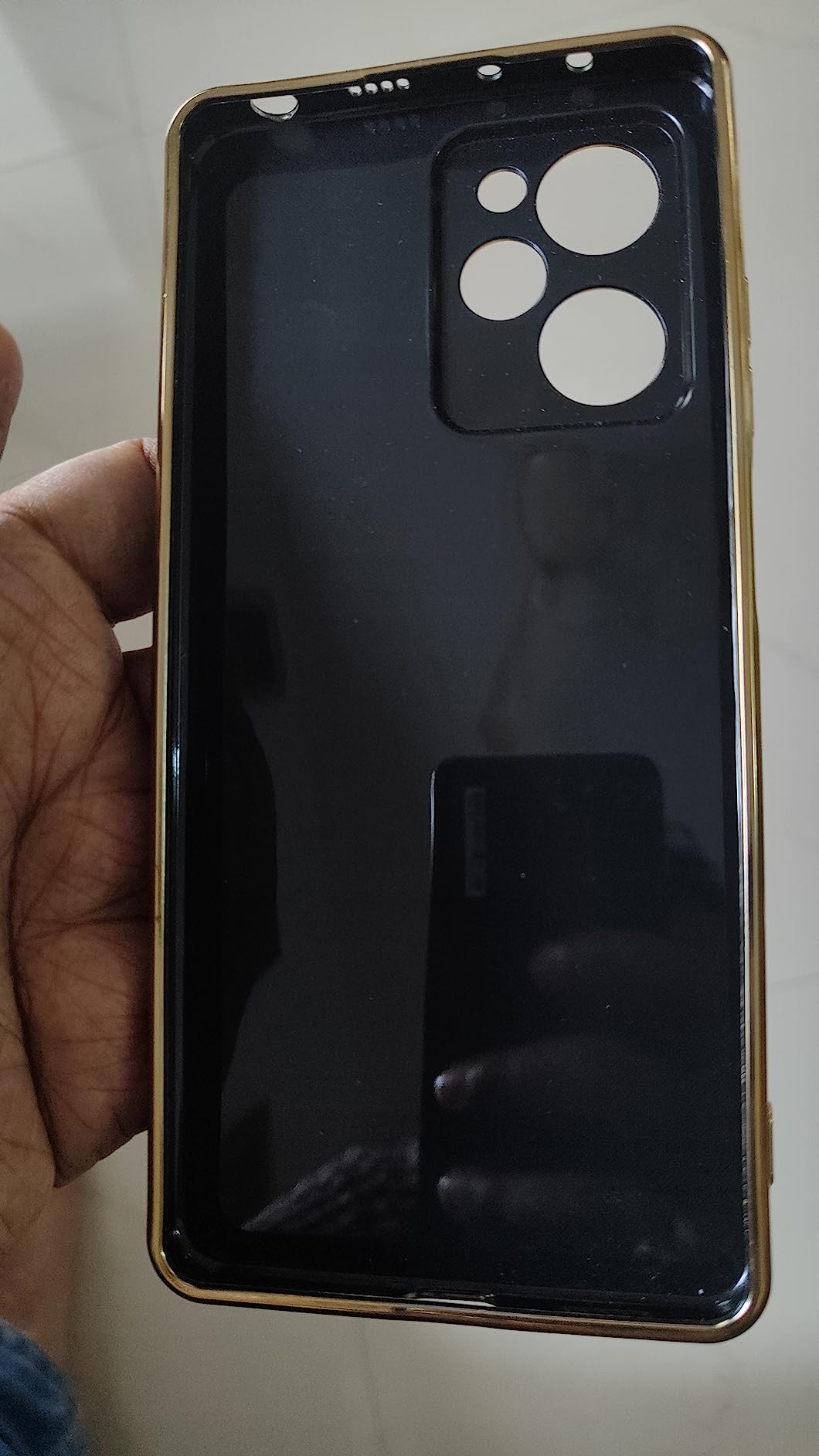 Mr. Case Silicone 6D Chrome Back Cover Case for Poco X5 Pro 5G | (Gold ...