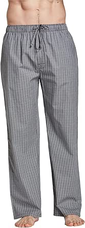 CYZ Mens 100% Cotton Pajama Pants Sleep Lounge Pajamas for Men Woven pj ...