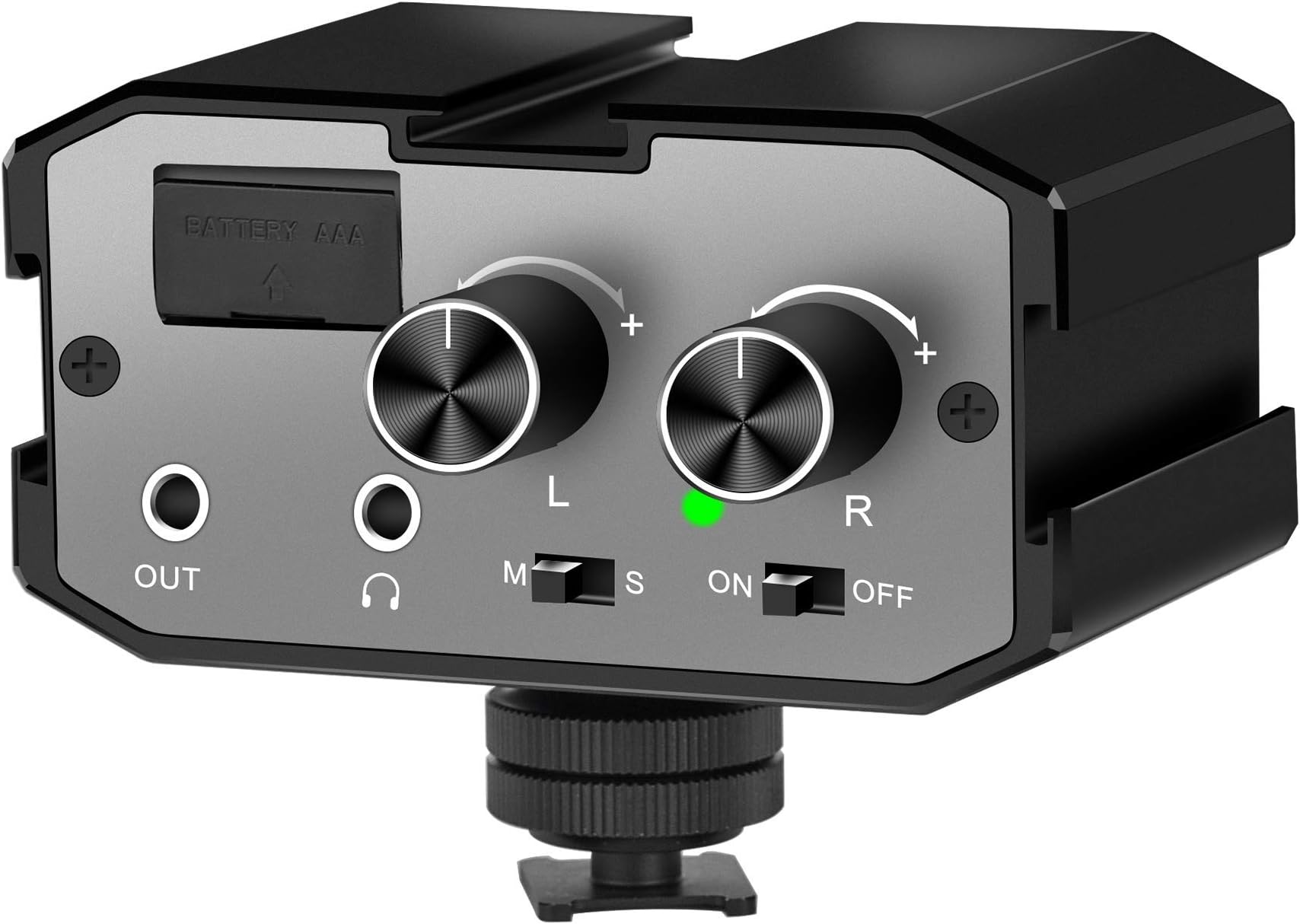 Amazon.com : DSLR Audio Adapter, Comica CVM-AX1 3.5mm Dual-Groups Video ...