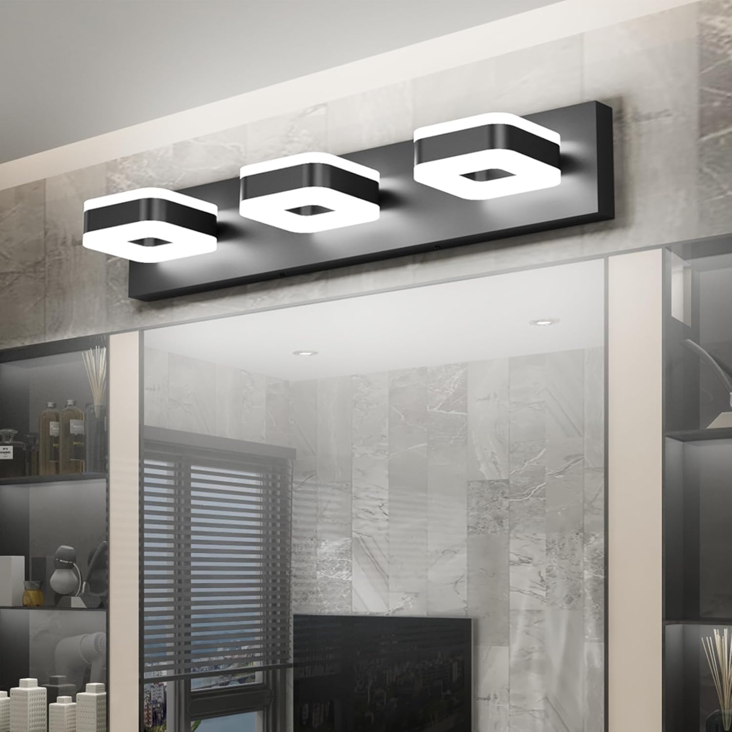 Tipace LED Modern Bathroom Vanity Light Fixtures (3-Light, 23.6-Inch ...