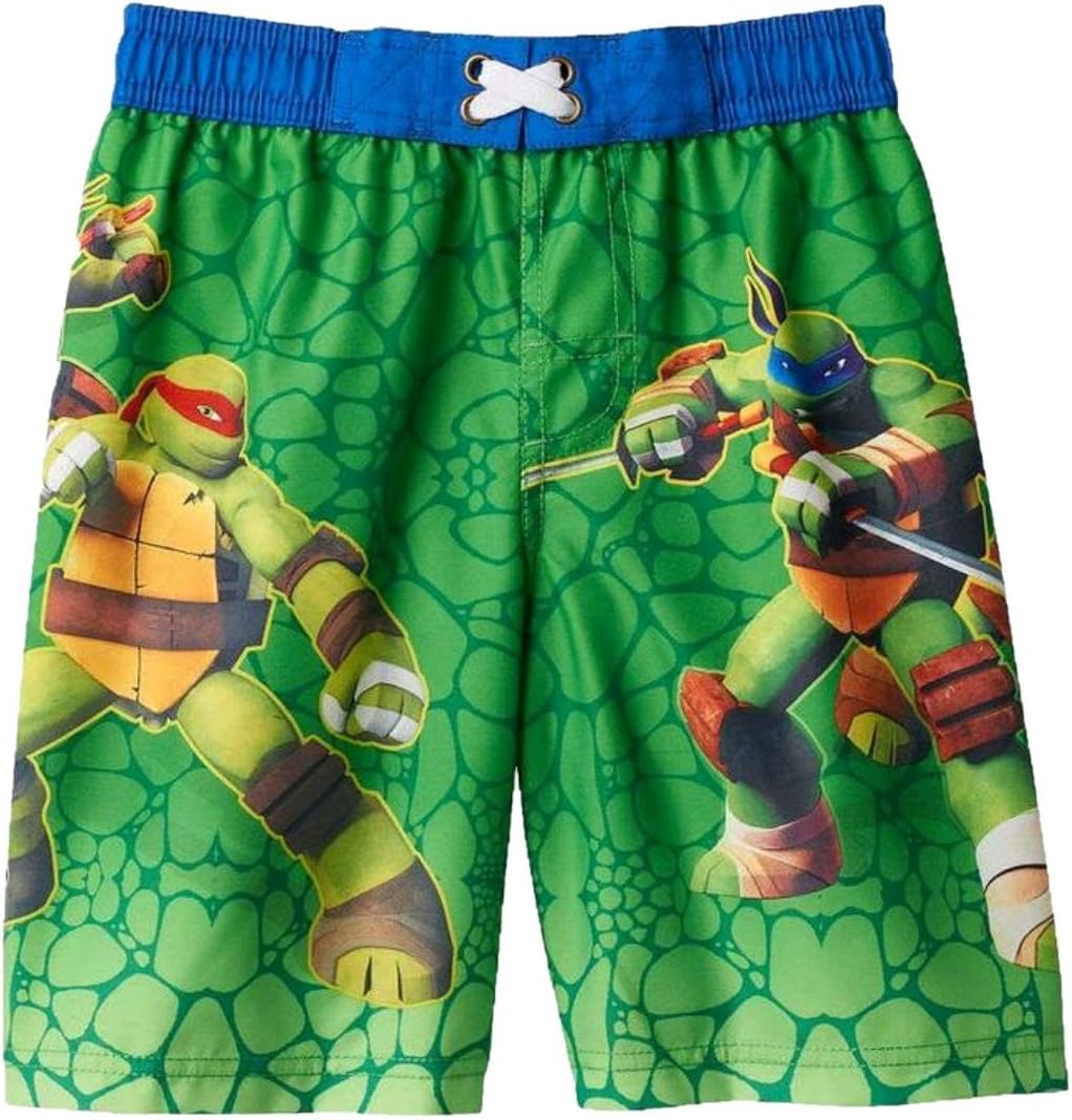 Amazon.com: Nickelodeon Boys' Teenage Mutant Ninja Turtles Green Swim ...
