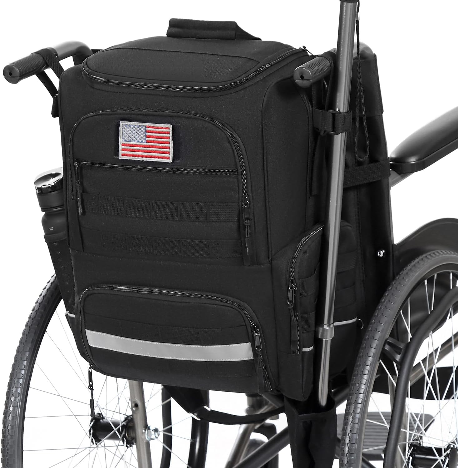 Amazon.com: Wheelchair Backpack, Wheelchair Bag to Hang on Back with ...