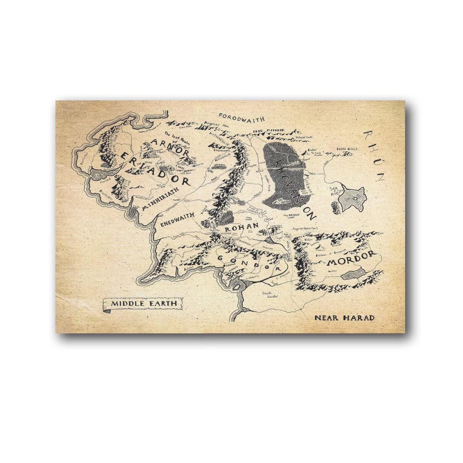 Middle Earth Map High Resolution