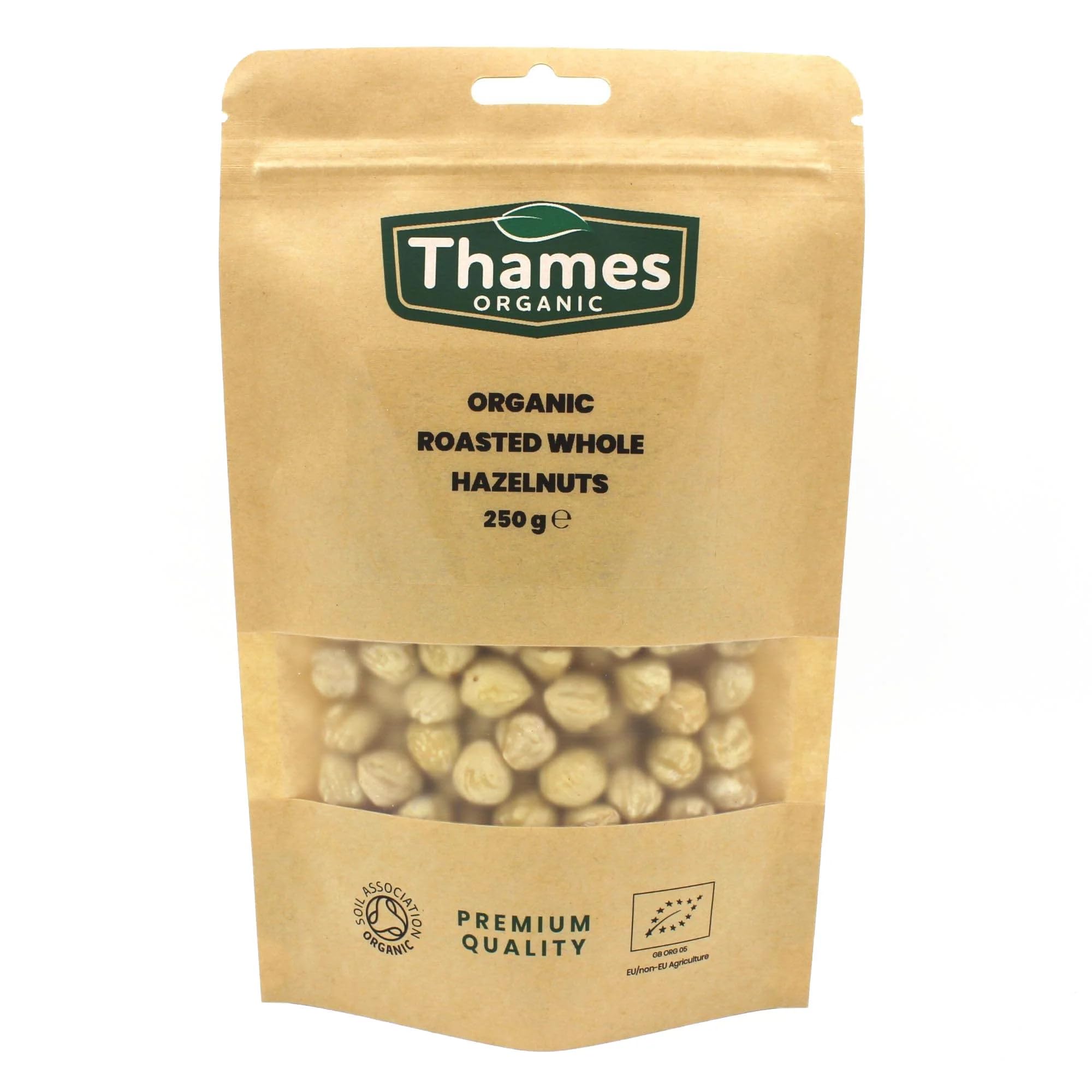 Organic Roasted Hazelnuts - Whole Hazelnuts, No Additives or ...